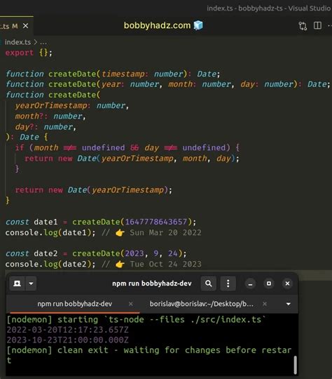 duplicate function implementation in typescript [solved] bobbyhadz