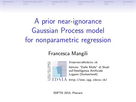[ppt] a prior near ignorance gaussian process model for nonparametric powerpoint presentation