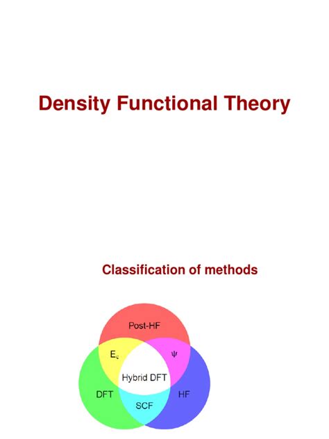 4 density functional theory 1 pdf density functional theory wave function