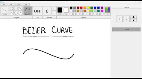Bezier Curve And Its Implementation In My Paint Application Youtube