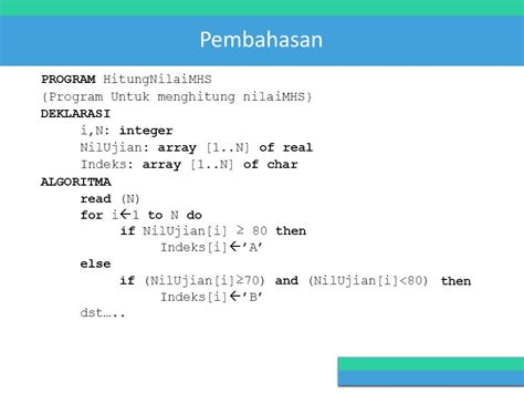 Larik Array ALGORITMA DAN PEMROGRAMAN IS Koordinator Mata Kuliah
