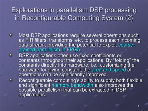ppt digital signal processing on reconfigurable computing systems powerpoint presentation id