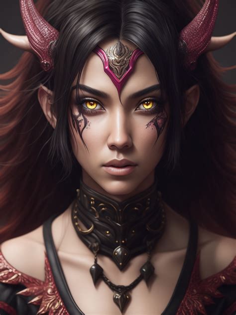 Lumenor Ai Image Generation Demon Girl Anime Mina Pinky Ashido
