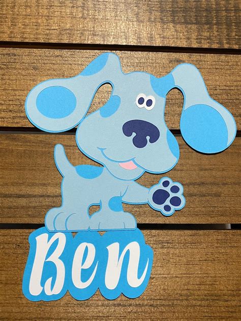 Customizable Blues Clues Birthday Party Cake Topper Blues Etsy