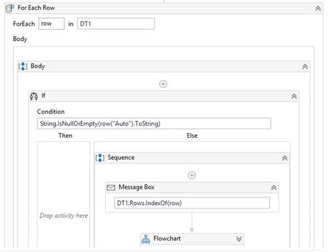 For Each Row In DataTable I Keep Re Looping To Row0 Studio UiPath