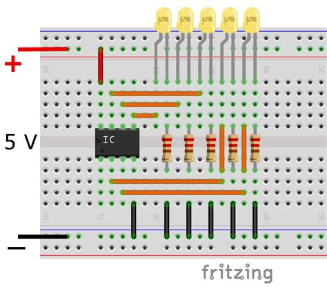 un petit chenillard à 5 lampes pour moins de 5 Train Miniature Tv