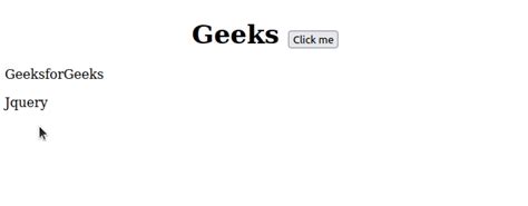 JQuery HTML CSS Methods Complete Reference GeeksforGeeks