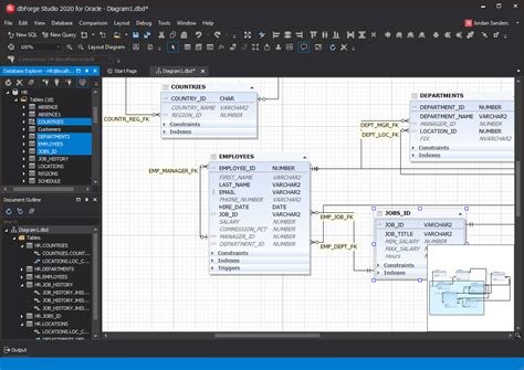oracle sql developer view table diagram