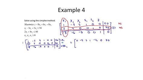 mth 143 linear programming solving with simplex finite math youtube