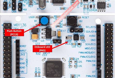 Push Button With STM32 Nucleo Using STM32CubeIDE