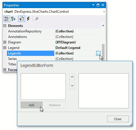 Adding Legends WinForms Controls DevExpress Documentation