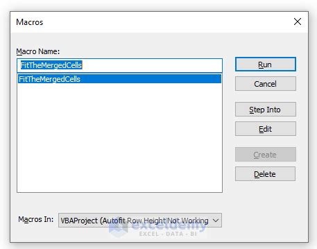 The AutoFit Row Height Is Not Working For Merged Cells In Excel 2