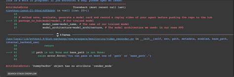 Unit 1 Error While Pushing Code To Hub DummyVecEnv Object Has No