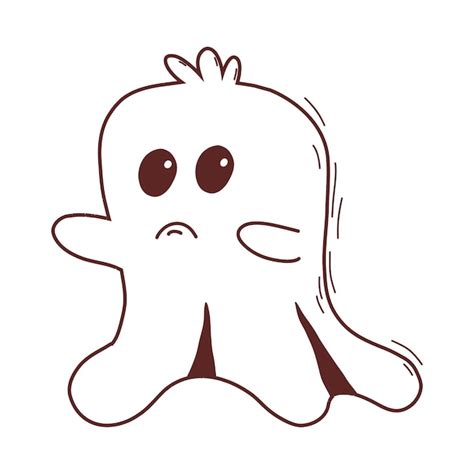 Premium Vector Spooky Halloween Ghost Spooky Poltergeist Halloween Scary Ghostly Monster