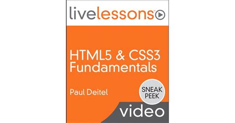 HTML5 CSS3 Fundamentals LiveLessons Sneak Peek Video Training Video