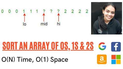 sort an array of 0s 1s and 2s geeksforgeeks adobe amazon microsoft coding question easy