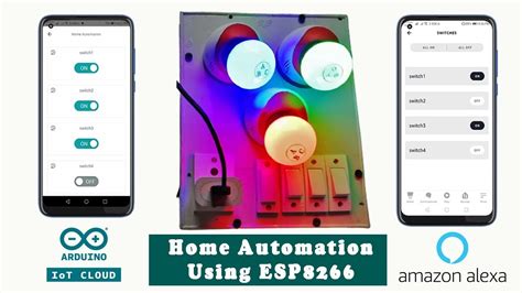 Home Automation Using Arduino Iot Cloud Amazon Alexa And Esp8266 Youtube