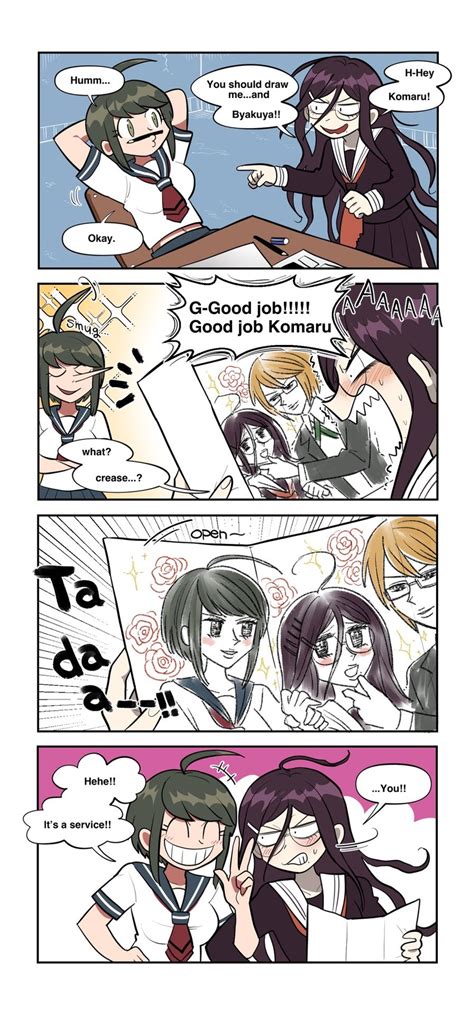 Fukawa Toko Togami Byakuya And Naegi Komaru Danganronpa And 2 More Drawn By Furukawa