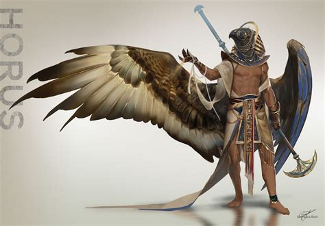 Artstation Horus Age Of Pantheons Gianluca Rolli Egyptian Goddess Art Concept Art