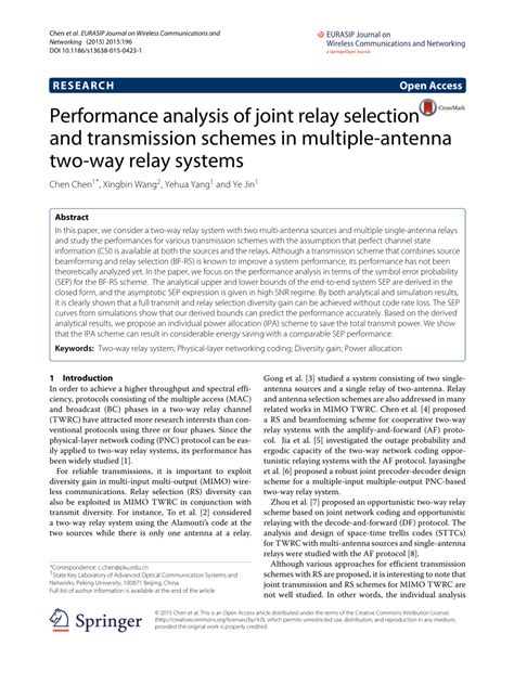 pdf performance analysis of joint relay selection and transmission schemes in multiple antenna