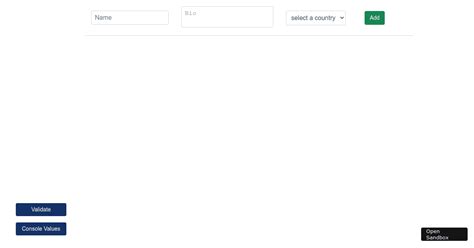 Dynamic Input Codesandbox