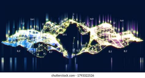 Big Data Abstract Visualization Analyze Algorithm Stock Illustration