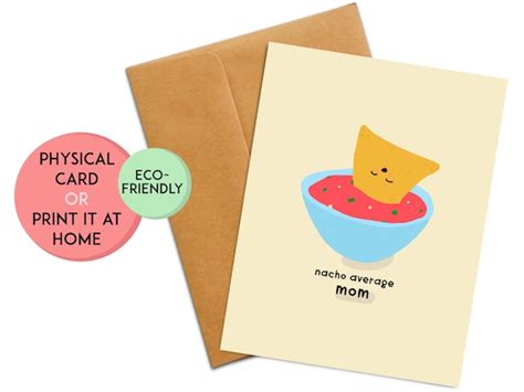 Funny Card For Mom Cute Card For Mom Mom Birthday Pun Card Etsy