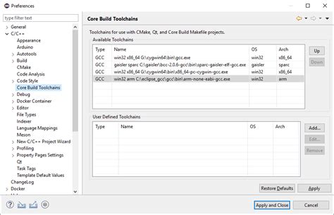 GCC Eclipse Setup Guide Managed Build Project JBLopen