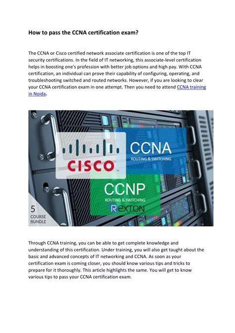PPT How To Pass The CCNA Certification Exam PowerPoint Presentation