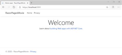 tutorial get started with razor pages in asp net core microsoft learn vrogue