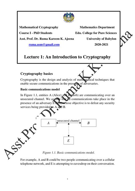 pdf lecture 1 introduction to cryptography