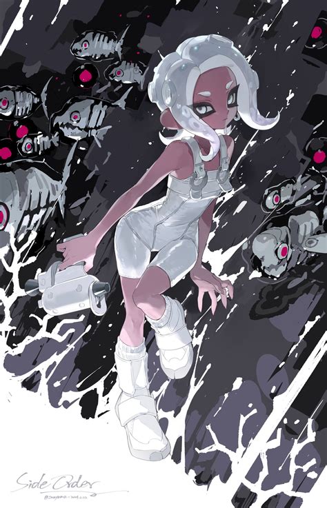 Octoling Player Character Octoling Girl Agent 8 Swarming Languendo Marching Andante And 1