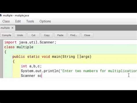 How To Multiply Two Numbers Given By User In Java YouTube