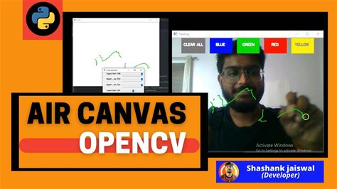 Computer Vision Project OpenCV Tutorials For Beginners Air Canvas