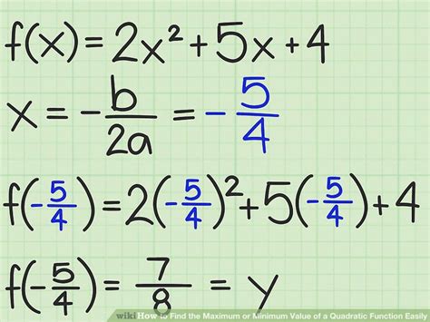 3 ways to find the maximum or minimum value of a quadratic function easily