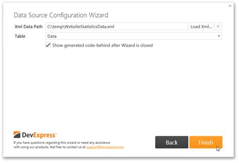 xml data winforms controls devexpress documentation