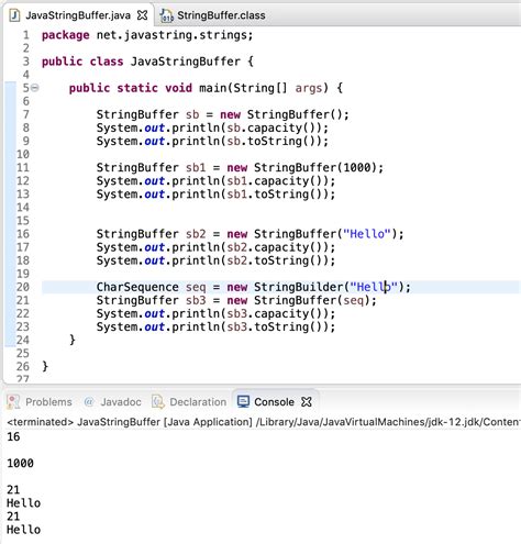 string buffer in java presentation