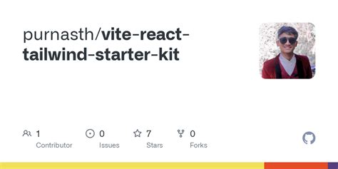 GitHub Purnasth Vite React Tailwind Starter Kit