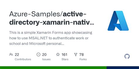 GitHub Azure Samples Active Directory Xamarin Native V2 This Is A