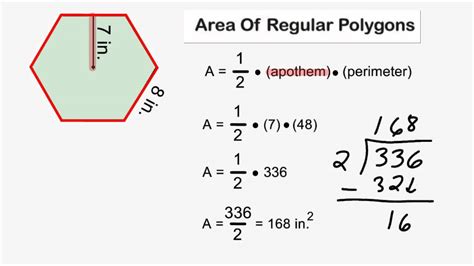 Area Of A Regular Polygon Worksheets