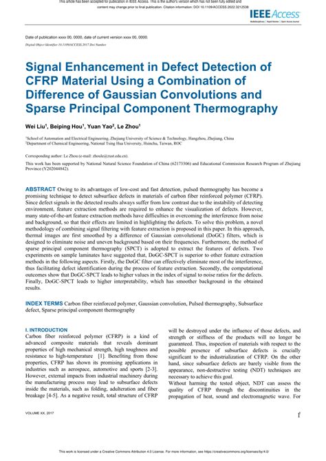 pdf signal enhancement in defect detection of cfrp material using a combination of difference