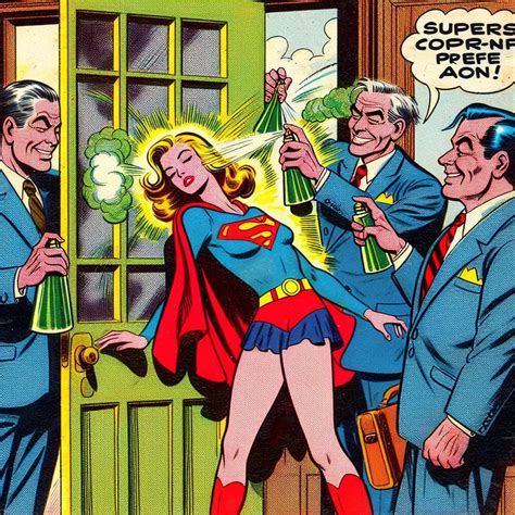 Supergirl Sprayed With Green Kryptonite Sleep Gas By Rms19 On Deviantart