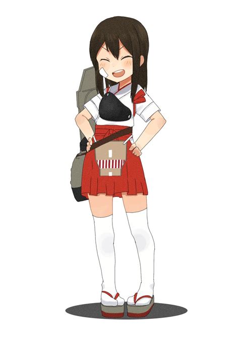 Safebooru 1girl Akagi Kantai Collection Annin Musou Bandaid Bandaid On Face Black Hair