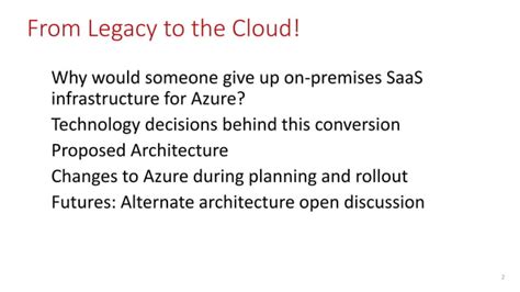 Customer Migration To Azure Sql Database From On Premises SQL For A