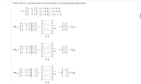 solved verify that λi is an eigenvalue of a and that xi is a