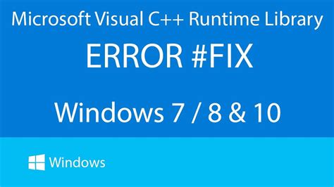 Mengatasi Microsoft Visual C Runtime Library Error