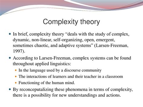 ppt adapting complexity theory in the language classroom powerpoint presentation id 6831332