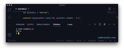 3 Different Ways To Remove The Last Character Of A String In Javascript Codevscolor