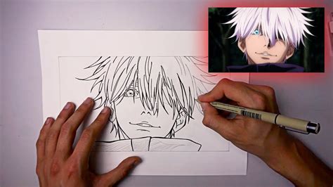 How To Draw Gojo Satoru Easy Tutorial Anime Drawing Youtube Images