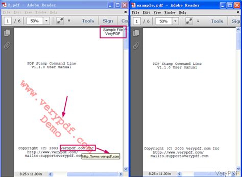 add watermark and hyperlink to copyright information on pdf by command line verypdf knowledge base